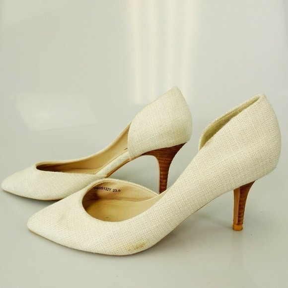 Randa | Shoes | Randa Court Shoe Women Textured White Pump 65 Stiletto ...